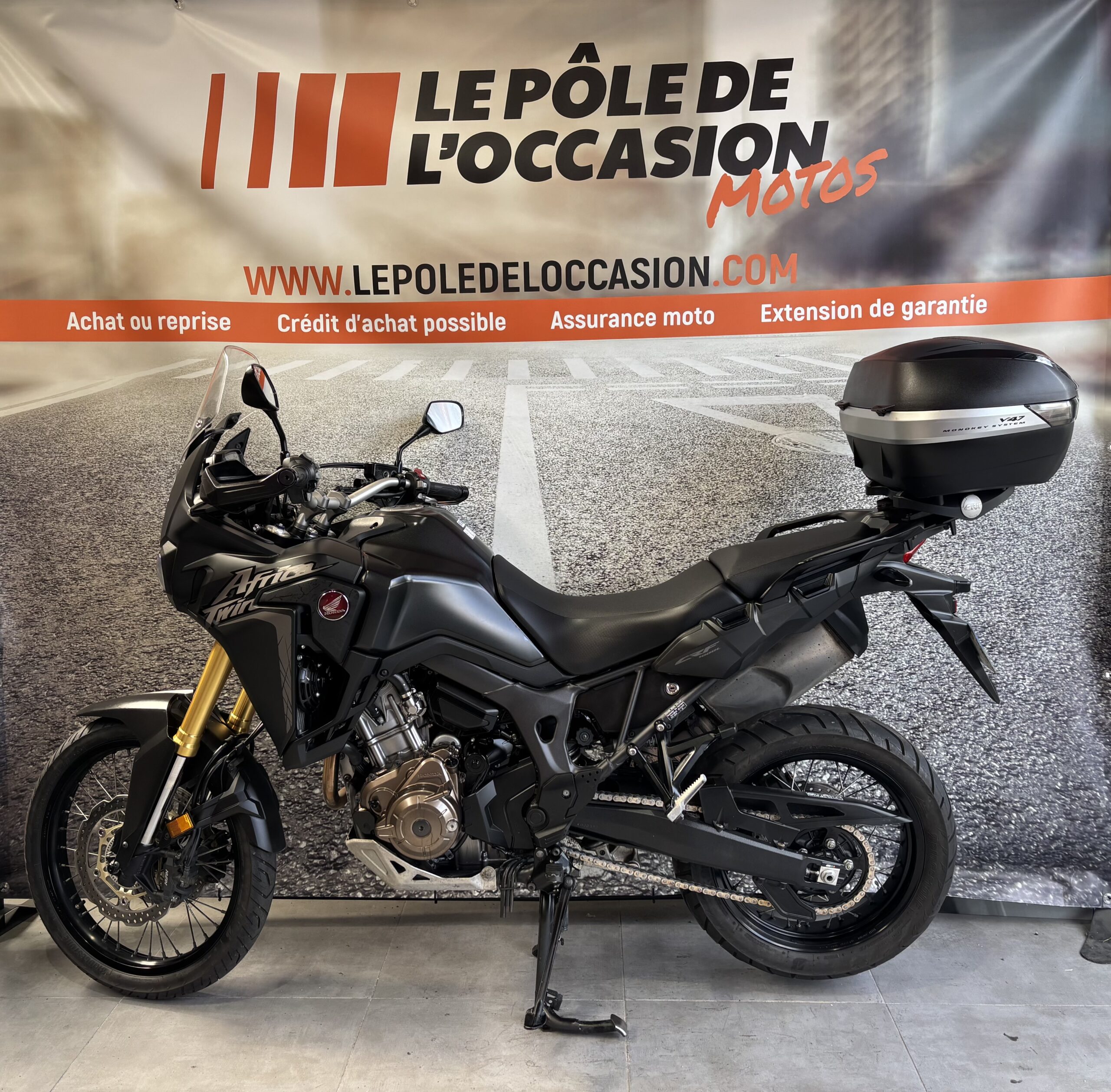 HONDA AFRICA TWIN 1000 - CRF1000 noir - Le Pôle De L'occasion